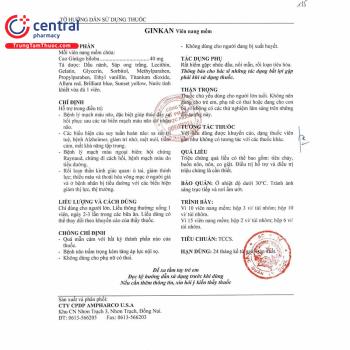 Thuốc Ginkan hỗ trợ trong điều trị di chứng tai biến mạch máu não