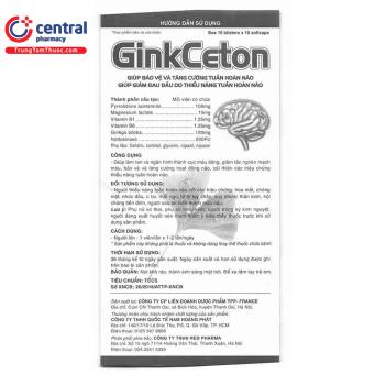 Thuốc GinkCeton - Giải pháp cho bệnh rối loạn tiền đình