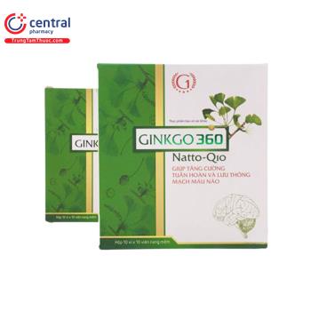 [CHÍNH HÃNG] Ginkgo 360 Natto-Q10 Abipha tăng cường tuần hoàn của não