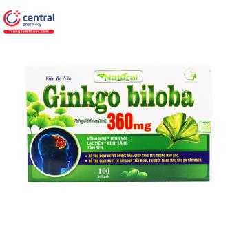 [CHÍNH HÃNG] Ginkgo Biloba 360mg Tadaphaco cải thiện chức năng não bộ