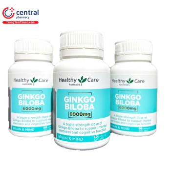 [CHÍNH HÃNG] Ginkgo biloba 6000 Healthy Care tăng cường sự minh mẫn