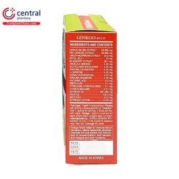 [CHÍNH HÃNG] Ginkgo Multi hỗ trợ cải thiện tuần hoàn não