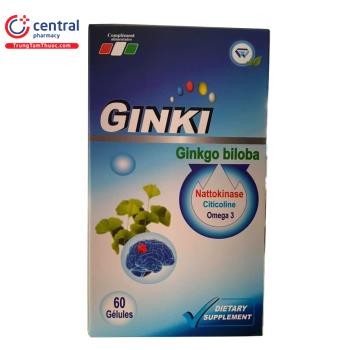 [CHÍNH HÃNG] Thuốc GINKI Ginkgo Biloba cải thiện chức năng não bộ