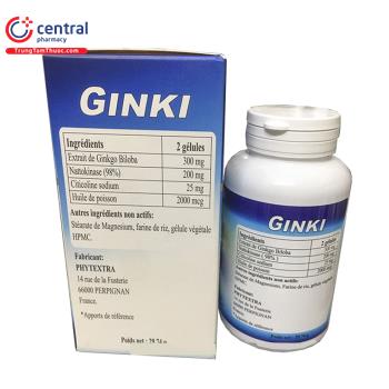[CHÍNH HÃNG] Thuốc GINKI Ginkgo Biloba cải thiện chức năng não bộ