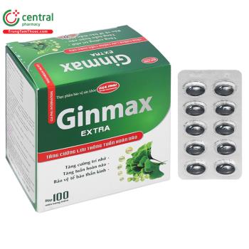 Thuốc Ginmax Extra - Giúp tăng cường lưu thông máu, cải thiện trí nhớ