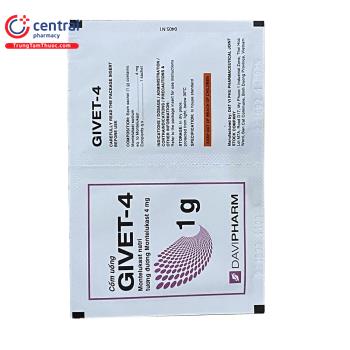 [CHÍNH HÃNG] Thuốc Givet-4 - Thuốc dự phòng và điều trị hen phế quản
