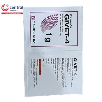 [CHÍNH HÃNG] Thuốc Givet-4 - Thuốc dự phòng và điều trị hen phế quản