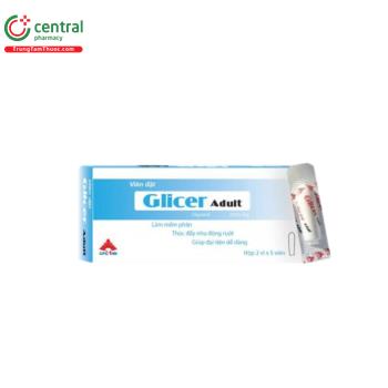 Thuốc Glicer Adult (Hộp 14 viên) - Viên đặt giúp làm mềm phân của của CPC1