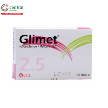 Thuốc Glimet 500mg/2.5: Điều trị bệnh lý đái tháo đường tuýp II