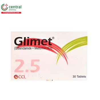 Thuốc Glimet 500mg/2.5: Điều trị bệnh lý đái tháo đường tuýp II