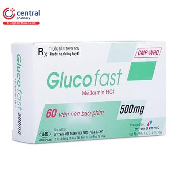 Thuốc tiểu đường Glucofast (Metformin 500mg): liều dùng, giá bán