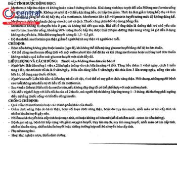 Thuốc Glucofast 850mg - Thuốc điều trị tiểu đường