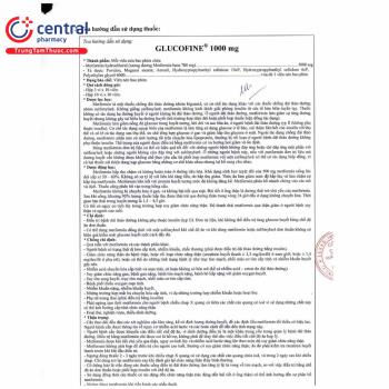 [CHÍNH HÃNG] Thuốc Glucofine 1000mg - dành cho người tiểu đường