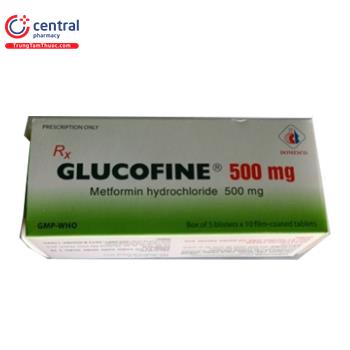 Thuốc Glucofine 500mg- thuốc điều trị bệnh tiểu đường