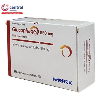 Thuốc Glucophage 850mg Merck: tác dụng, liều dùng, lưu ý