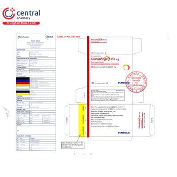 Thuốc Glucophage 850mg Merck: tác dụng, liều dùng, lưu ý