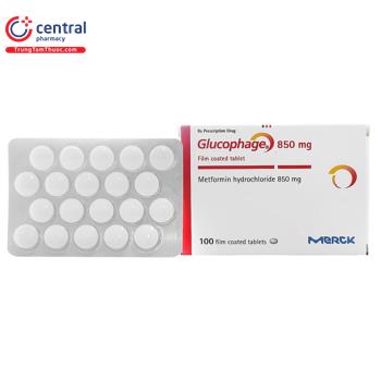 Thuốc Glucophage 850mg Merck: tác dụng, liều dùng, lưu ý