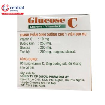 Viên ngậm Glucose C Đại Uy - tăng cường miễn dịch cho trẻ