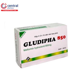 Thuốc Gludipha Metformin 850 Vidipha điều trị đái tháo đường tuýp 2