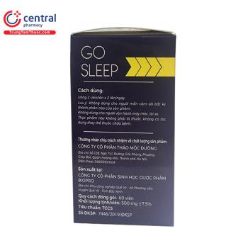 [CHÍNH HÃNG] Viên uống Go Sleep - giúp ngủ ngon sâu giấc
