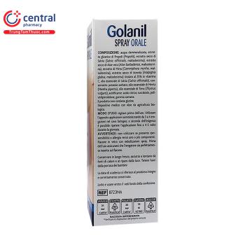[CHÍNH HÃNG] Xịt họng Golanil Spray Orale giảm đau rát họng