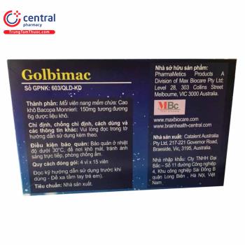 Thuốc Golbimac hỗ trợ điều trị suy giảm chức năng thần kinh