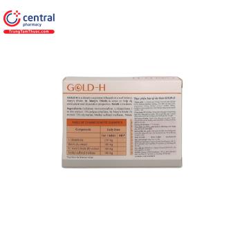 [CHÍNH HÃNG] Gold-H cho gan mạnh khoẻ hơn mỗi ngày