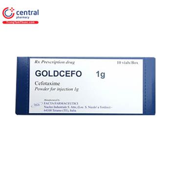 Thuốc Goldcefo 1g điều trị nhiễm khuẩn: công dụng, cách dùng