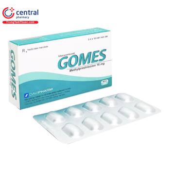 [CHÍNH HÃNG] Thuốc Gomes 16mg chống viêm, ức chế miễn dịch