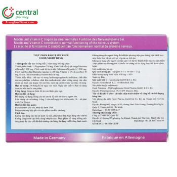 Good Night Denk hỗ trợ nâng cao giấc ngủ, mang đến giấc ngủ dài mỗi đêm