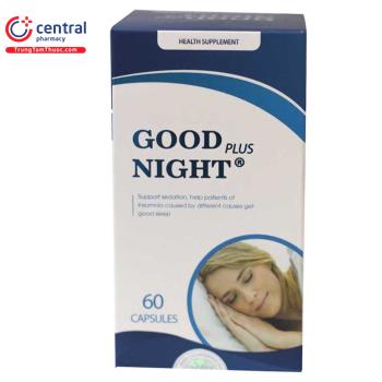 [CHÍNH HÃNG] Thuốc Good night plus hỗ trợ điều trị mất ngủ, khó ngủ