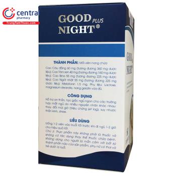 [CHÍNH HÃNG] Thuốc Good night plus hỗ trợ điều trị mất ngủ, khó ngủ