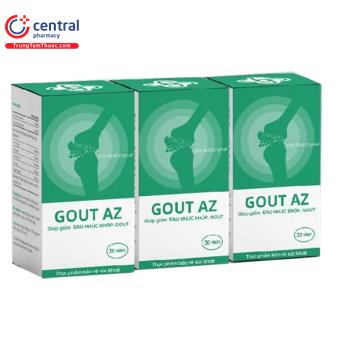 Thuốc Gout AZ - giảm triệu chứng đau nhức xương khớp do gout