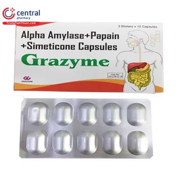 [CHÍNH HÃNG] Thuốc Grazyme cải thiện tình trạng chướng bụng, khó tiêu