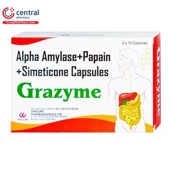 [CHÍNH HÃNG] Thuốc Grazyme cải thiện tình trạng chướng bụng, khó tiêu