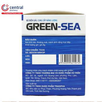 [CHÍNH HÃNG] Green-Sea cung cấp năng lượng, bù nước, bù điện giải