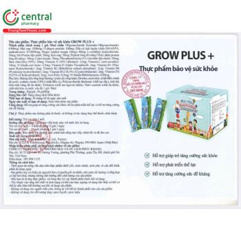 Siro Grow Plus+ bé khỏe mạnh, thông minh, cao lớn hơn
