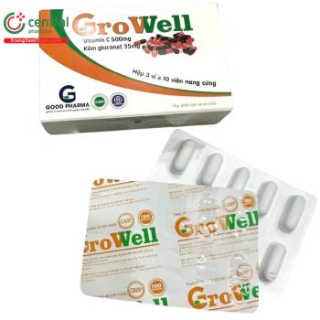 Thuốc GroWell Good Pharma Bổ sung vitamin C và kẽm, tăng đề kháng