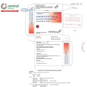 Thuốc Haemostop 500mg phòng ngừa và điều trị tình trạng xuất huyết