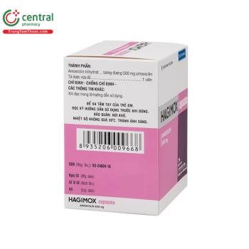 Thuốc Hagimox capsules (hồng đậm-hồng nhạt) điều trị nhiễm khuẩn