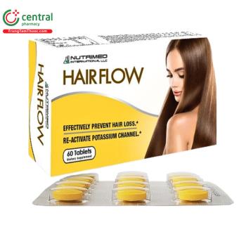 Viên uống mọc tóc Hair Flow giúp tóc chắc khỏe, ngăn ngừa rụng tóc