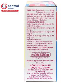 Thuốc Hapacol 80 giúp giảm đau, hạ sốt cho trẻ nhanh chóng