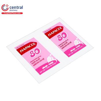 Thuốc Hapacol 80 giúp giảm đau, hạ sốt cho trẻ nhanh chóng