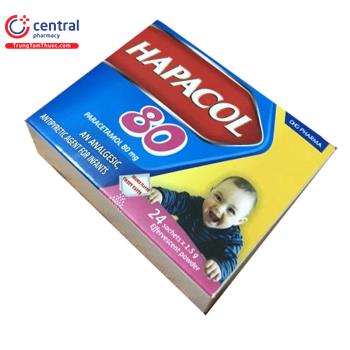 Thuốc Hapacol 80 giúp giảm đau, hạ sốt cho trẻ nhanh chóng