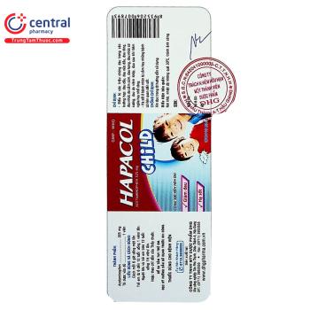 [CHÍNH HÃNG] Thuốc Hapacol Child 325mg giảm đau, hạ sốt
