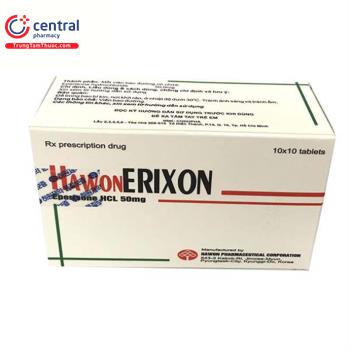 Thuốc Hawon Erixon: chỉ định, liều dùng và lưu ý sử dụng