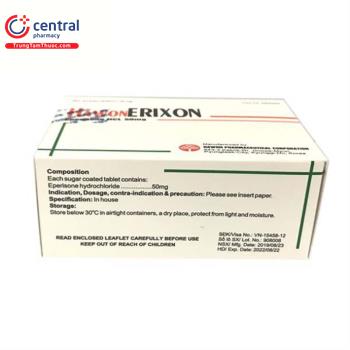 Thuốc Hawon Erixon: chỉ định, liều dùng và lưu ý sử dụng