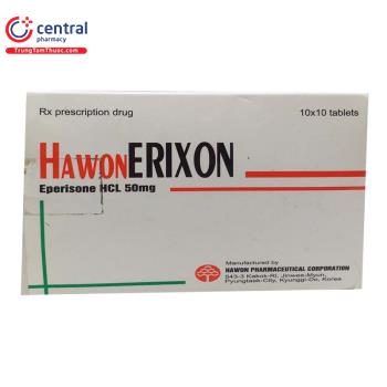 Thuốc Hawon Erixon: chỉ định, liều dùng và lưu ý sử dụng