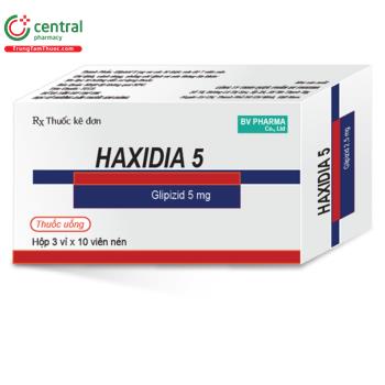 Thuốc Haxidia 5mg điều trị đái tháo đường không phụ thuộc insulin