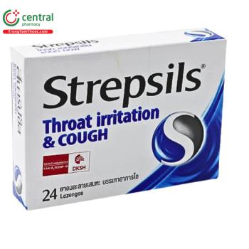 Strepsils throat irritation & cough - viêm ngậm sát khuẩn, giảm ho